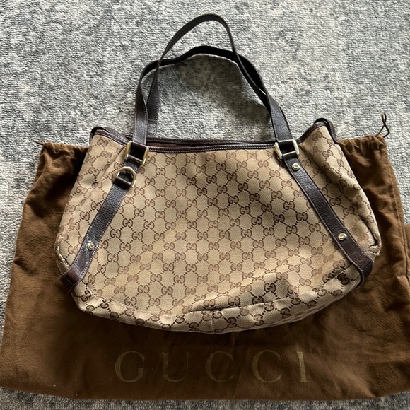 Gucci | Bags | Gucci Canvas Medium Abbey Shoulder Bag | Poshmark